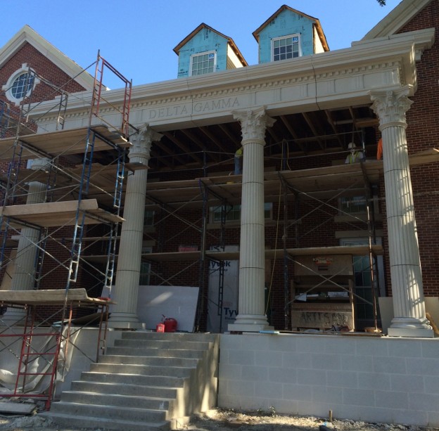 GFRC Fluted Columns with Corinthian Capitals | Advanced Architectural Stone