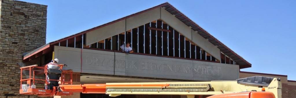 Dry Creek Elementary School – Entry Way Design, Signage using GFRC ...