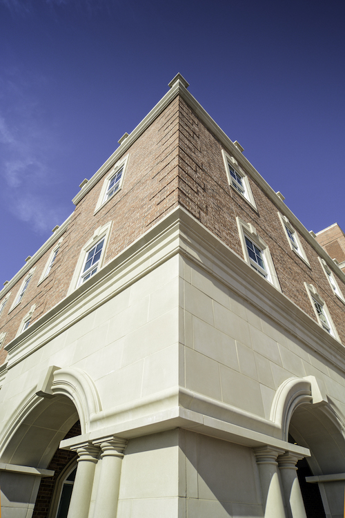 Harborchase of Park Cities – monolithic stone veneer, cornices, columns ...