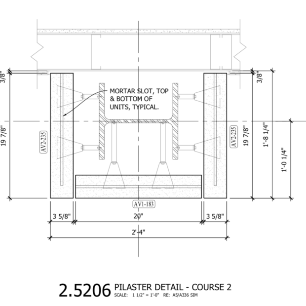 Connection Details for Pillaster Cladding 5 | Advanced Architectural Stone